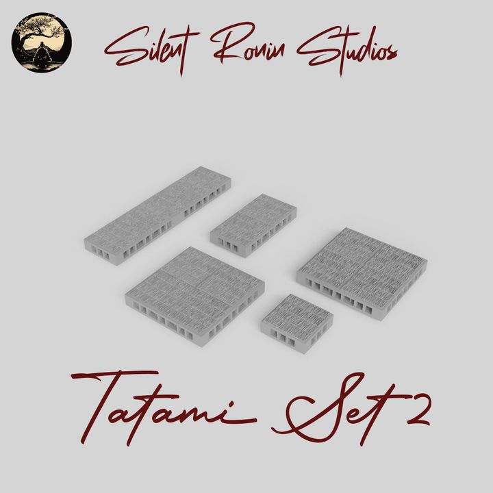 3D Printable Japanese Tatami Set #2 by Silent Ronin Studios